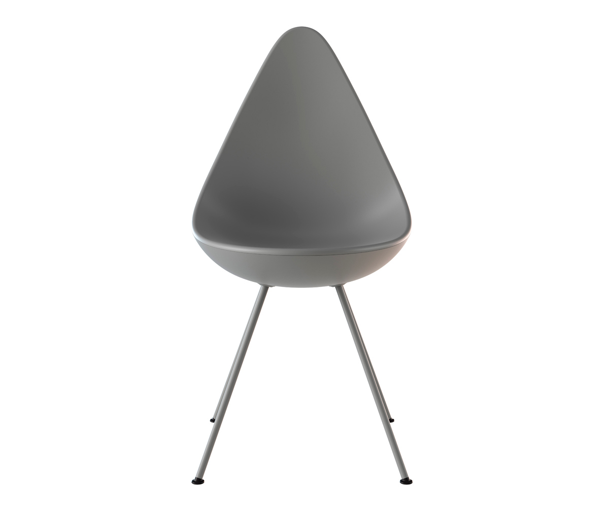 Fritz Hansen Drop Chair, Grey/Grey | Vepsäläinen