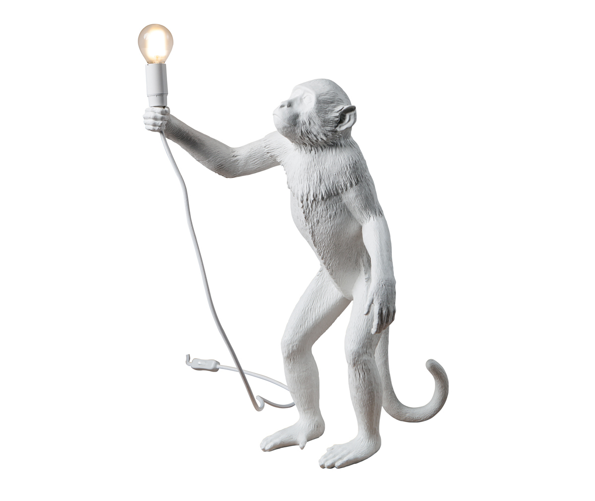 Seletti Monkey Table Lamp, White | Vepsäläinen