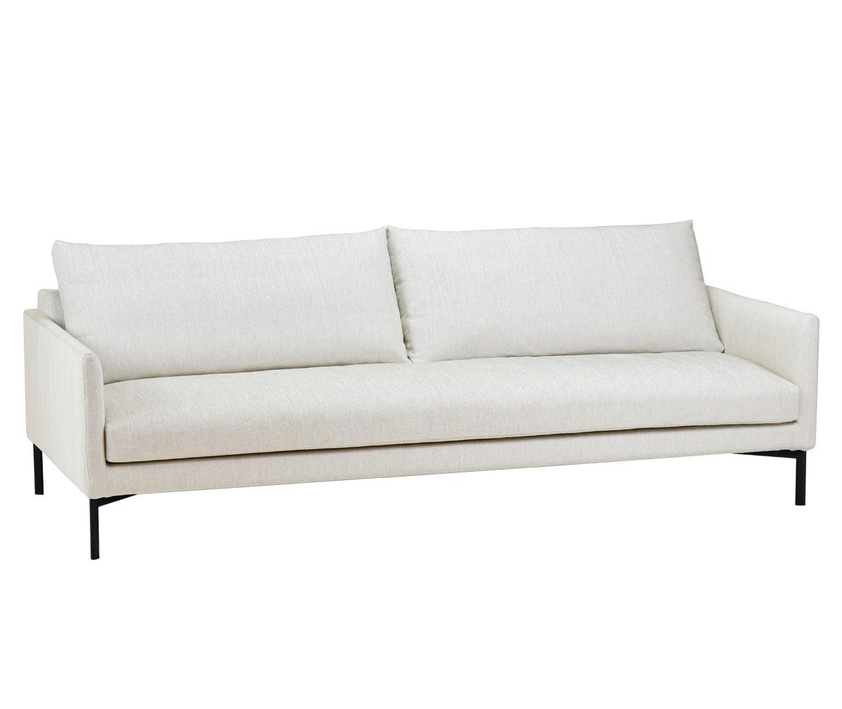 Adea Band Sofa, Fabric Velvety 05 Off-White | Vepsäläinen