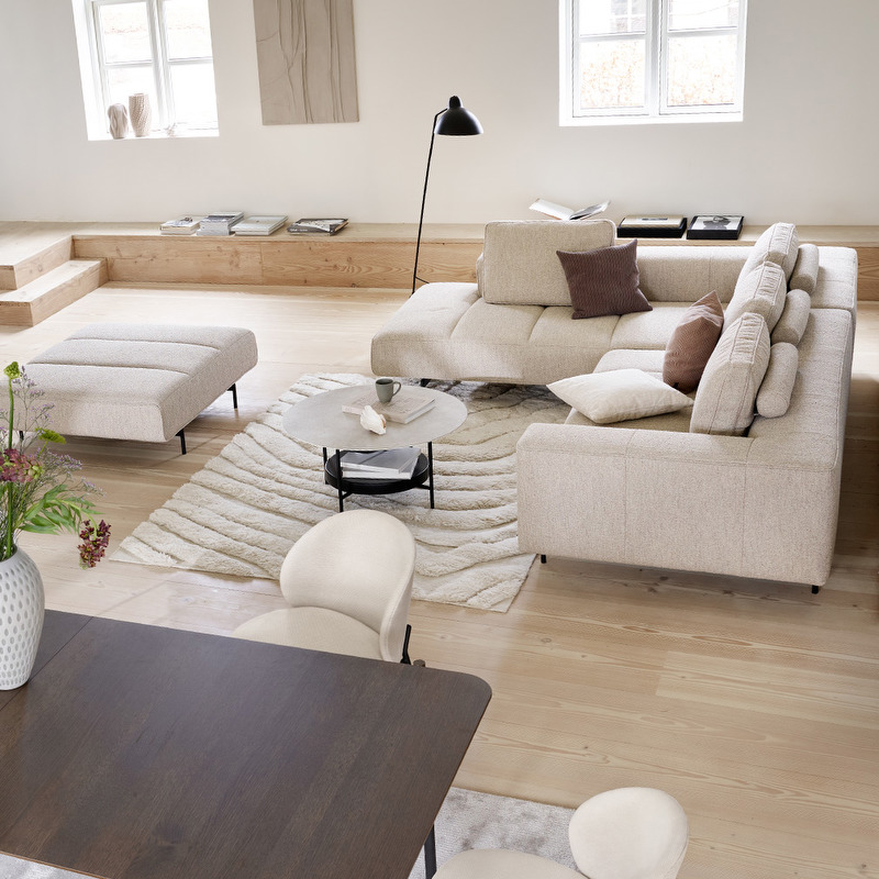 BoConcept Amsterdam-kulmasohva, Lazio-kangas 3091 beige | Vepsäläinen