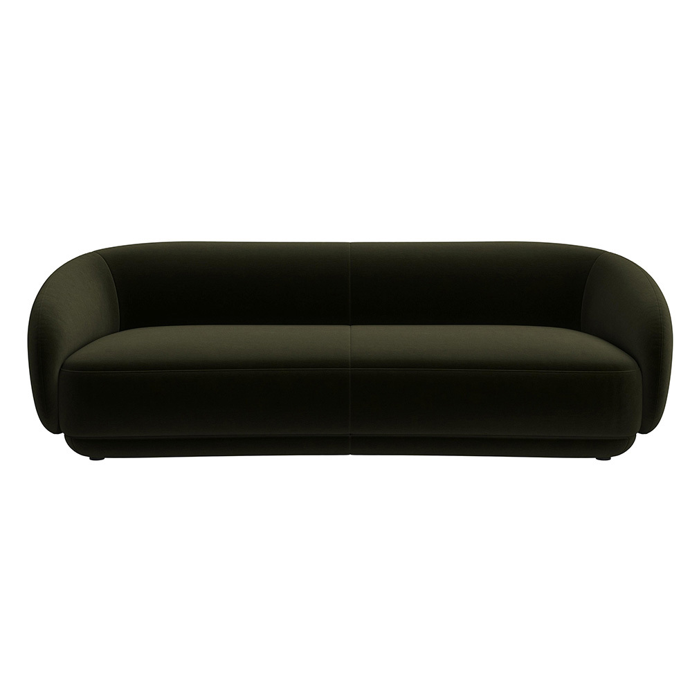 BoConcept Bolzano Sofa, Velvet Fabric 3134 Olive Green | Vepsäläinen