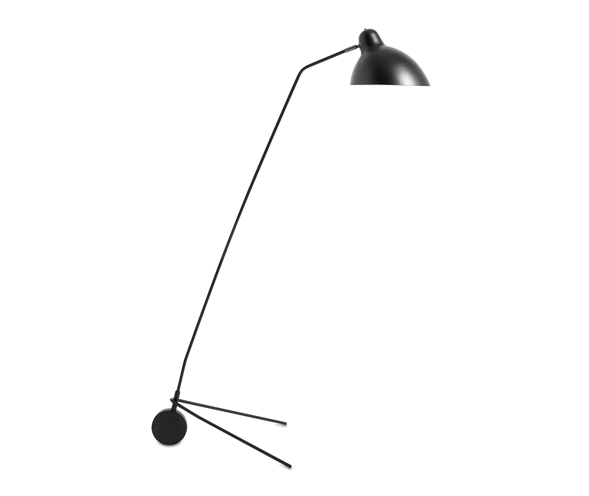 BoConcept Demand-lattiavalaisin, musta/metalli | Vepsäläinen