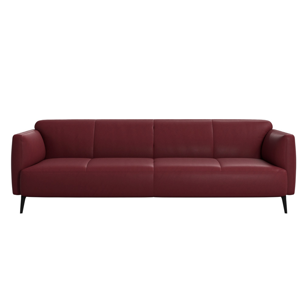 BoConcept Modena-sohva, Nordic Vintage -nahka 5145 viininpunainen ...