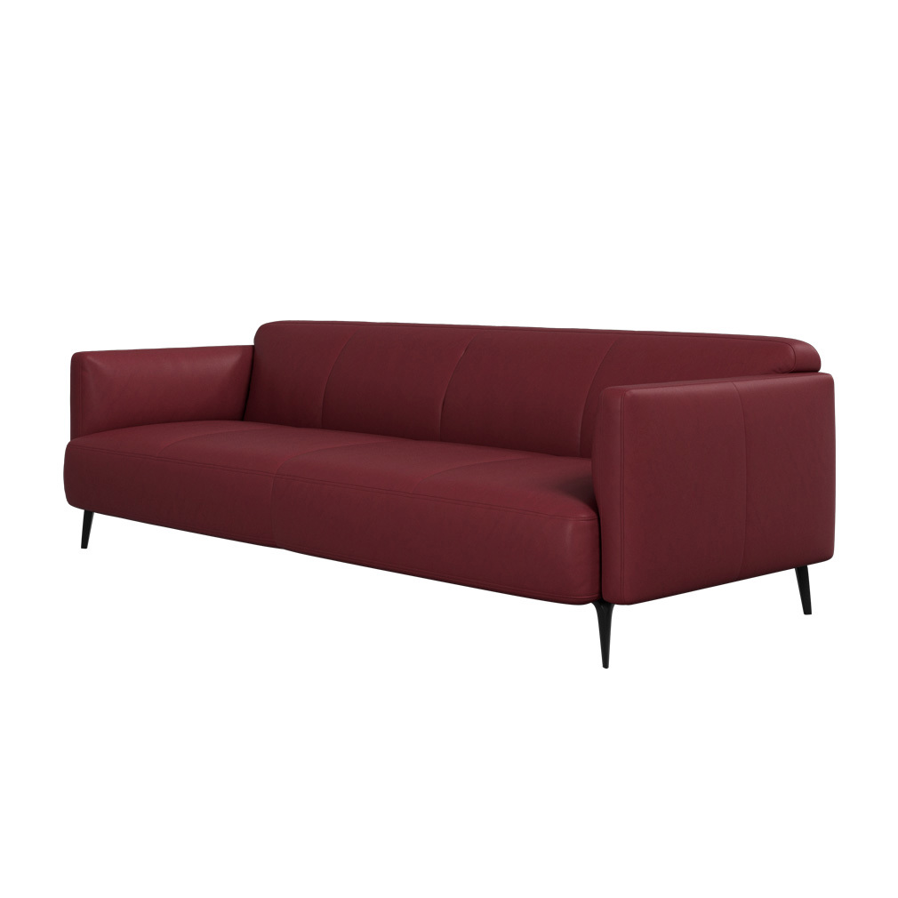 BoConcept Modena-sohva, Nordic Vintage -nahka 5145 viininpunainen | Vepsäläinen