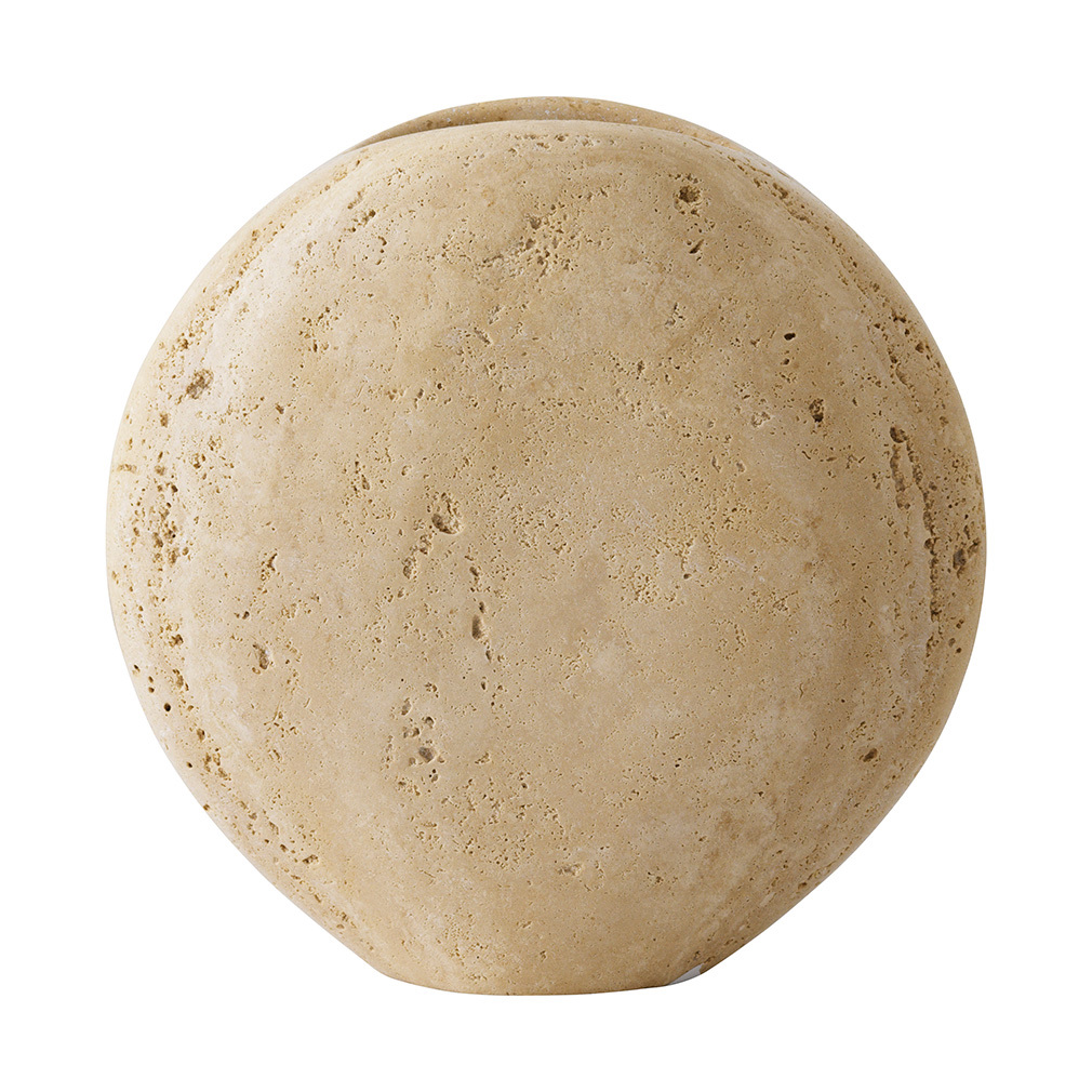 BoConcept Round-vaasi, travertiini | Vepsäläinen