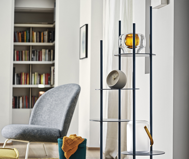 Calligaris Circles-hylly, mattamusta | Vepsäläinen