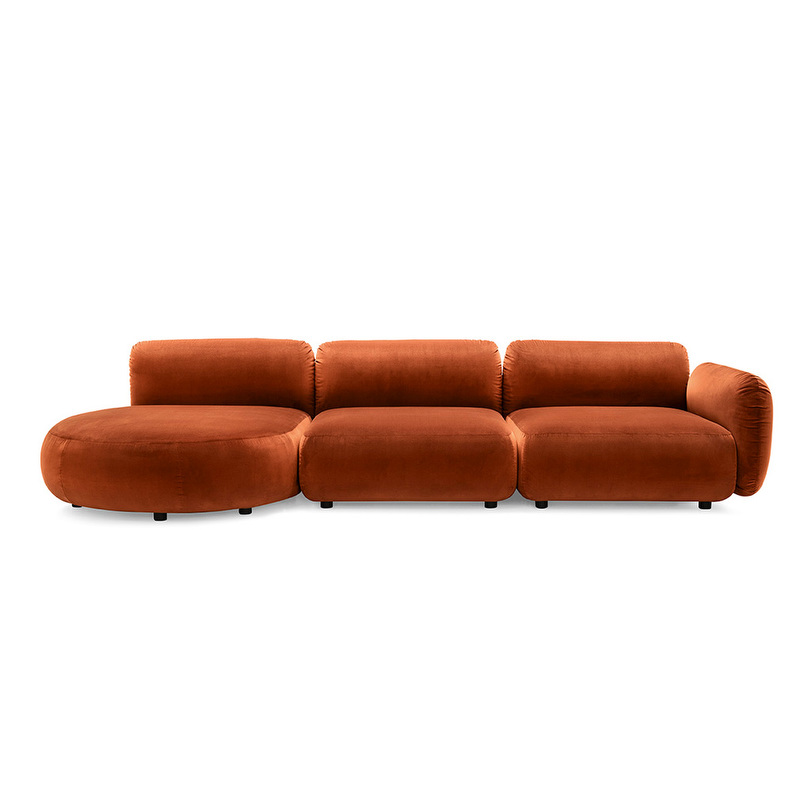 Calligaris Ginza-sohva, Hortensia-kangas terracotta | Vepsäläinen