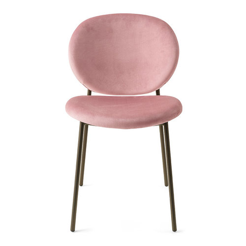 Calligaris Ines Chair, Pink Velvet/Bronze | Vepsäläinen