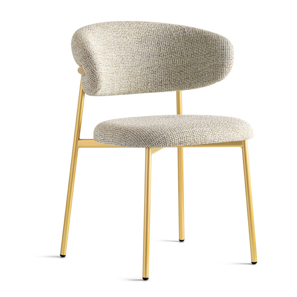 Calligaris Oleandro-tuoli, buklee-kangas hemp/messinki | Vepsäläinen