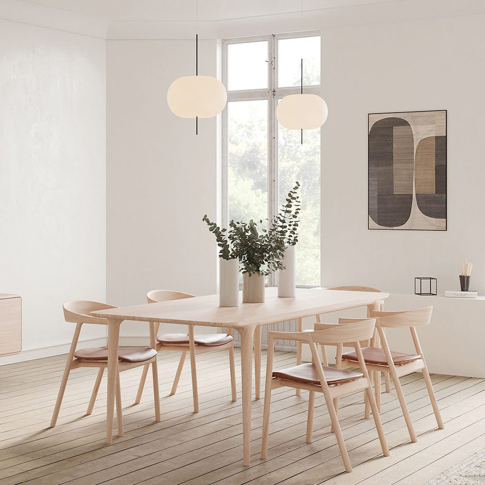 Gazzda Muna-tuoli, valkovahattu tammi / Dakar-nahka Whisky 2732 ...