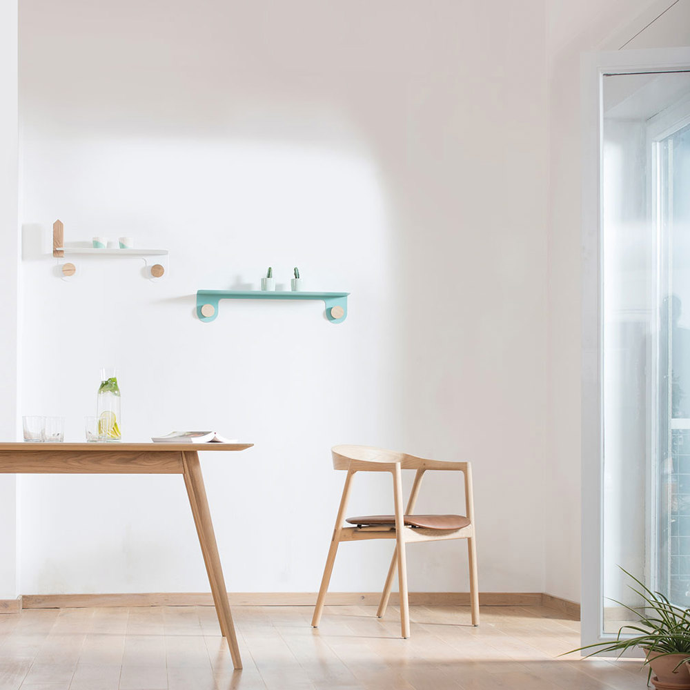 Gazzda Muna-tuoli, valkovahattu tammi / Dakar-nahka Whisky 2732 ...