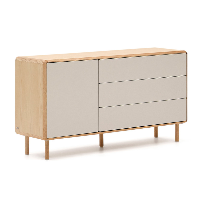 Kave Home Anielle-senkki, saarni / harmaa | Vepsäläinen