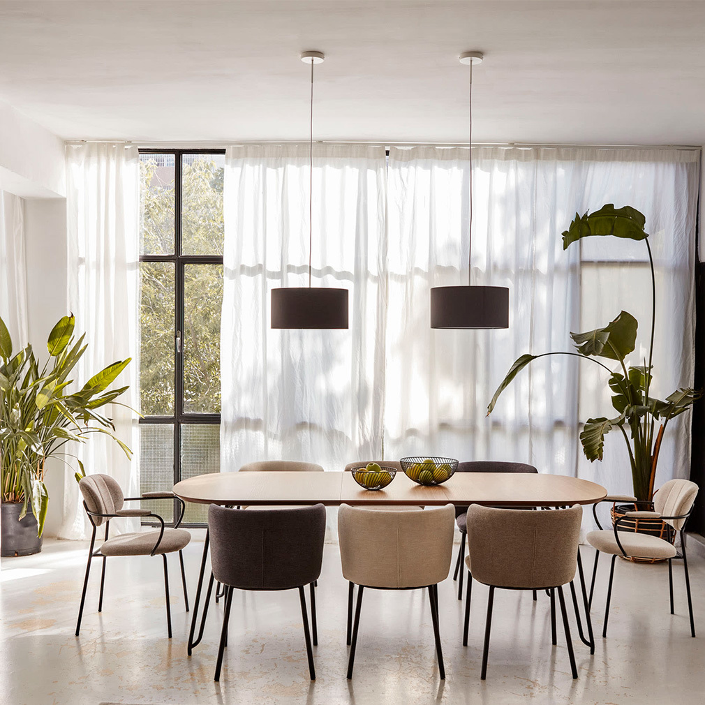 Kave Home Ciselia-tuoli, beige chenille-kangas | Vepsäläinen