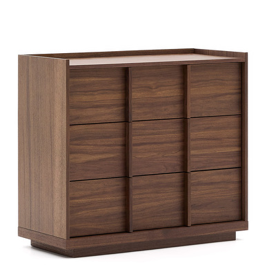 Kave Home Onix-lipasto, tumma pähkinä | Vepsäläinen