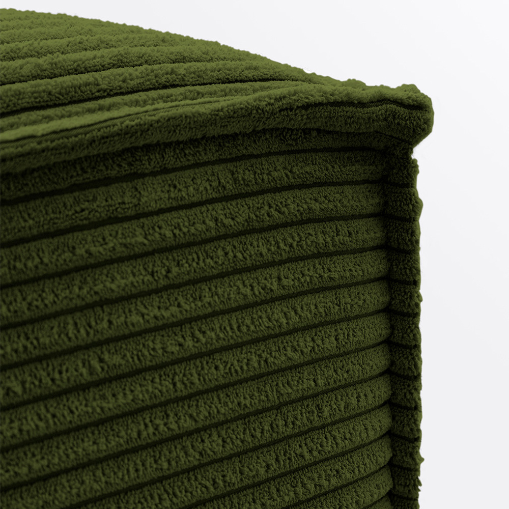 Kave Home Blok-sohva, vihreä vakosametti | Vepsäläinen