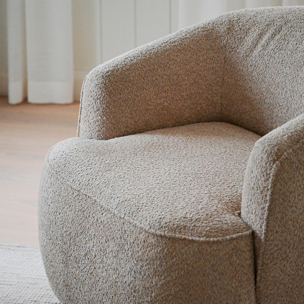 Rowico Home Dermot-nojatuoli, Anna-kangas 2 vaaleanbeige | Vepsäläinen