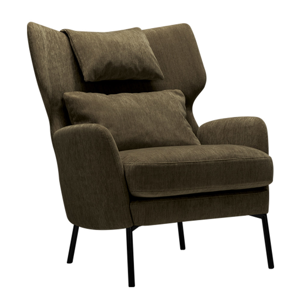Sits Alex Armchair, Atropa Fabric 8 Khaki | Vepsäläinen