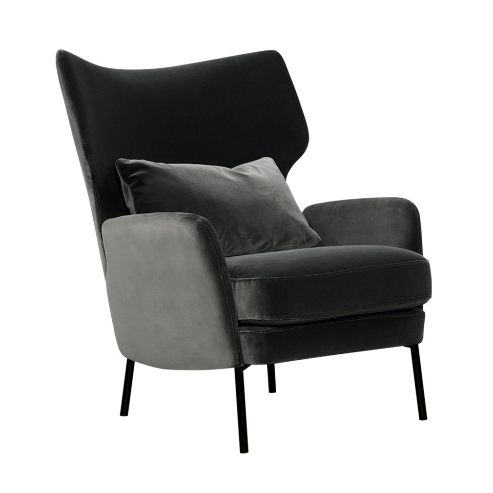 Sits Alex Armchair, Lario Fabric 1404 Antracite | Vepsäläinen