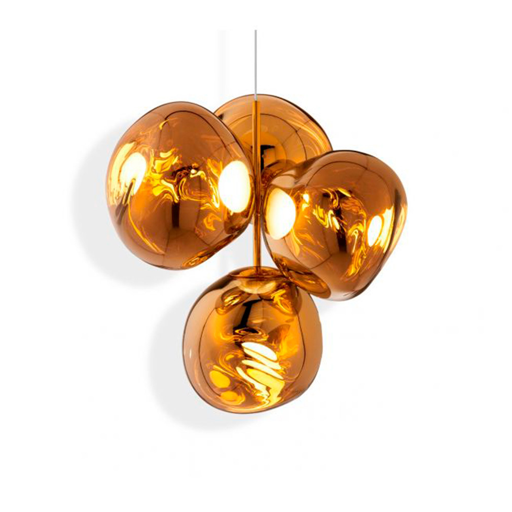 Tom Dixon Melt Small -kattokruunu, kulta | Vepsäläinen
