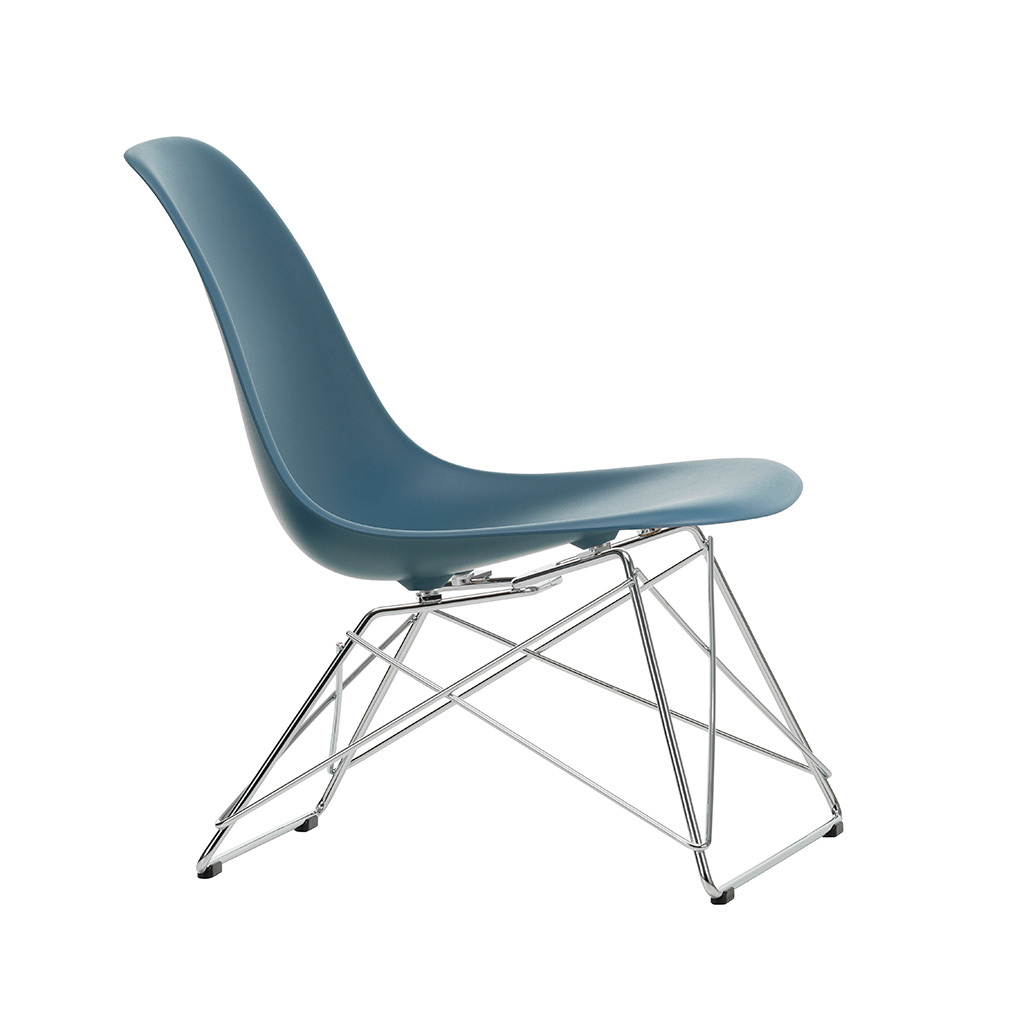 Vitra Eames LSR RE -tuoli, sea blue/kromi | Vepsäläinen