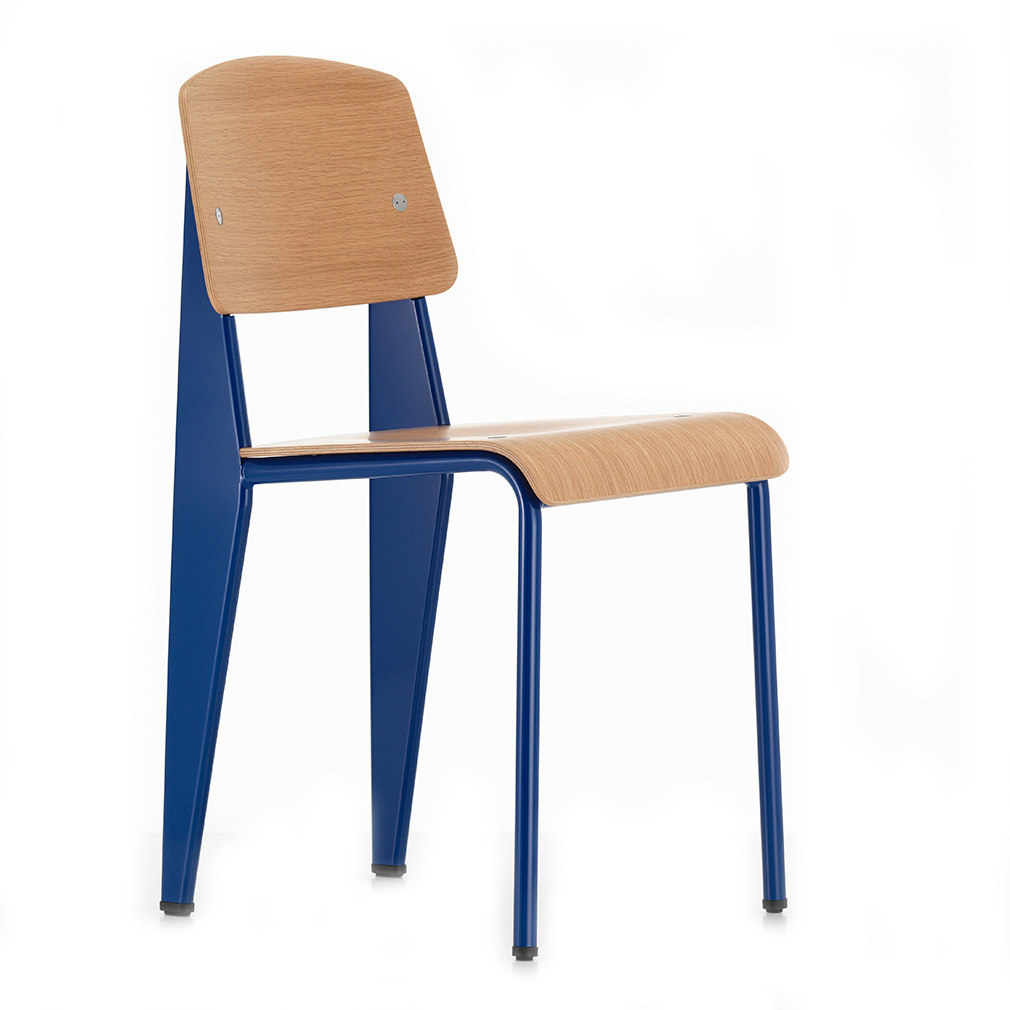 Vitra Standard-tuoli, light oak / bleu marcoule | Vepsäläinen
