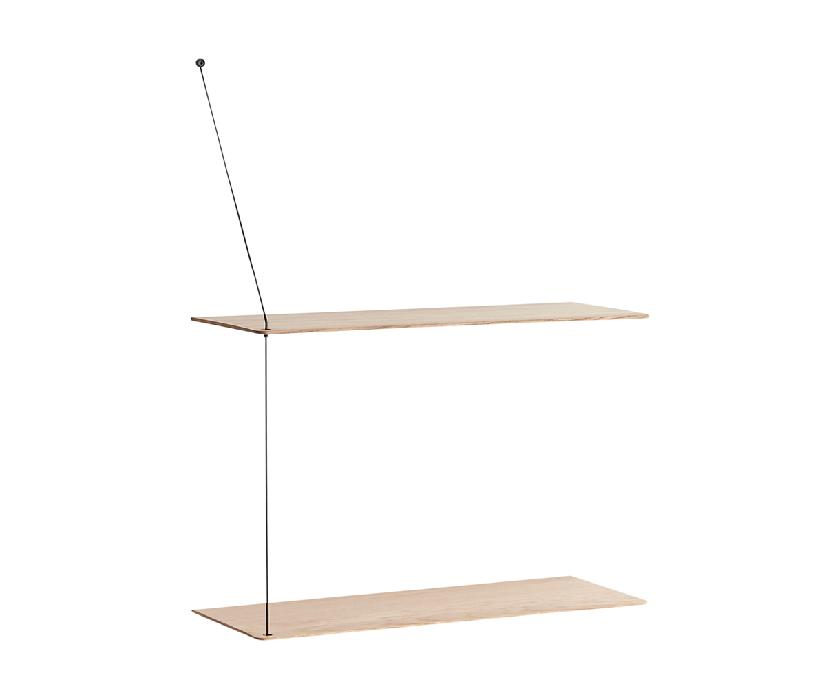 Woud Stedge Shelf, White Lacquered Oak | Vepsäläinen