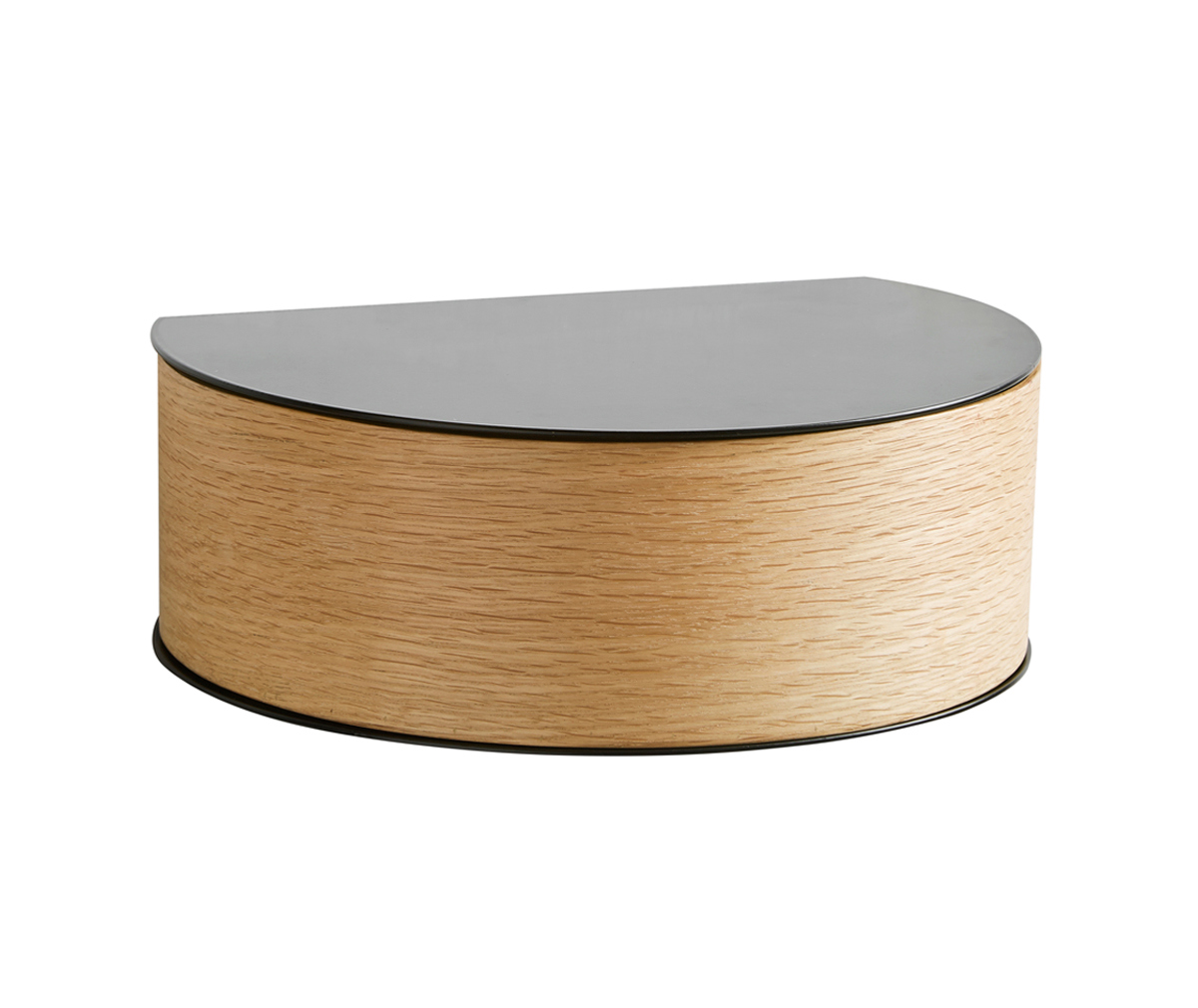 Woud Wallie Wall Drawer, Black/Oak | Vepsäläinen